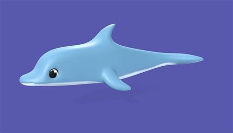3d Model Stylized Toon Dolphin Rigged Vr Ar Low Poly Cgtrader