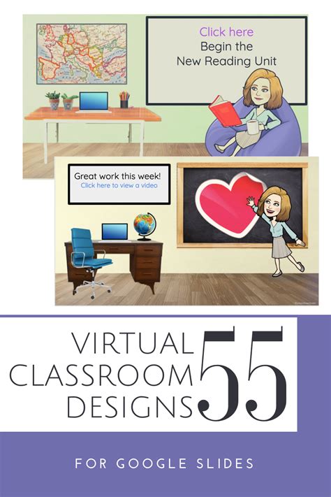 Bitmoji Virtual Classrooms For Google Slides Interactive Classroom Virtual Classrooms Classroom