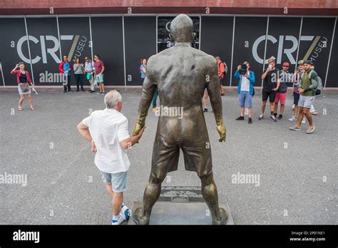 Statue Of Cristiano Ronaldo Cr7 Museum Funchal Madeira Portugal