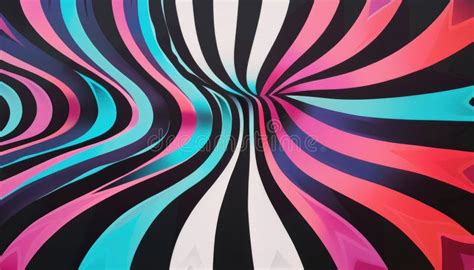 Abstract Swirls With Bold Colors And Optical Illusions Create A Vibrant Visual Experience Aig62