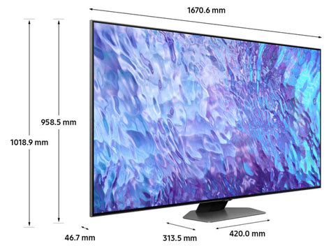 T L Viseur 189 Cm UHD QLED SAMSUNG TQ75Q80C Conforama