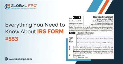 Everything You Need To Know About Irs Form 2553
