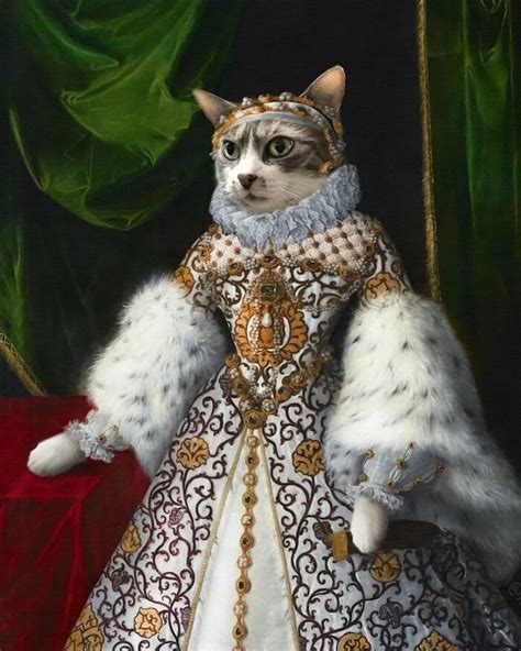 Artist Turns Pictures Of Cats Into Classical Paintings 56 Pics Cat