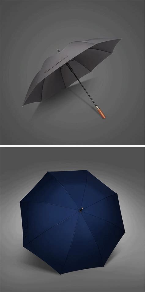 Marine De Couleur Parachute Grand Parapluie Automatique Pour Hommes Entreprise Coupe Vent