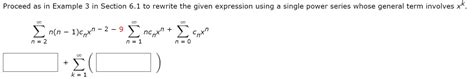 Solved Proceed As In Example 3 In Section 61 To Rewrite The