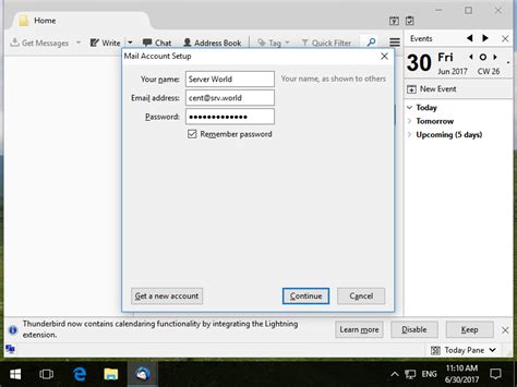Centos Email Client S Setting Server World
