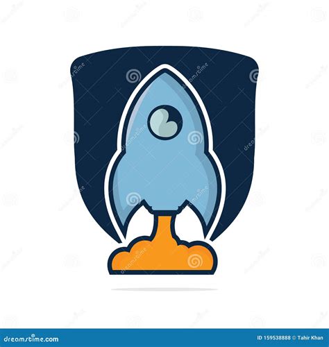 Dise o Del Logotipo Del Vector De Rocket Ilustración del Vector