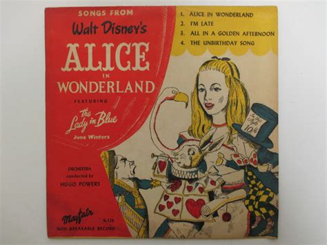 June Winters Walt Disneys Alice In Wonderland Releases Discogs