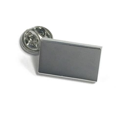 Rectangle Engravable Lapel Pin Cufflinks Depot
