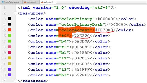 How To Change A Color Value In Android Via Java Code Stack Overflow