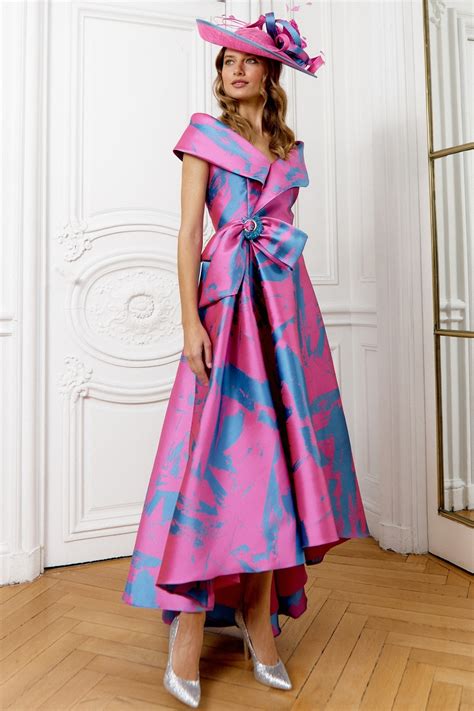Gabriela Sanchez Dipped Hem Bow Detail Dress 7669 Bentleys Banchory