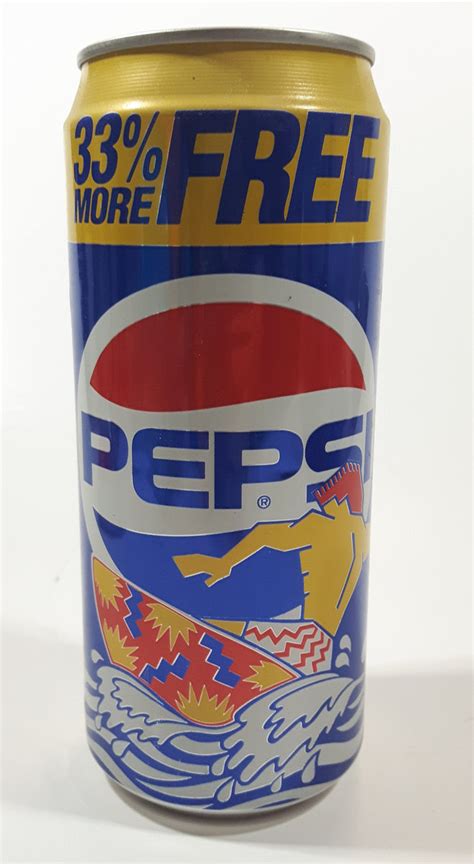 1990s Pepsi Cola Limited Edition Cool Cans 33 More Free Surfer Themed