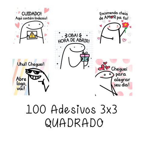 100 Adesivos 3x3 Flork Bento Cake Shopee Brasil