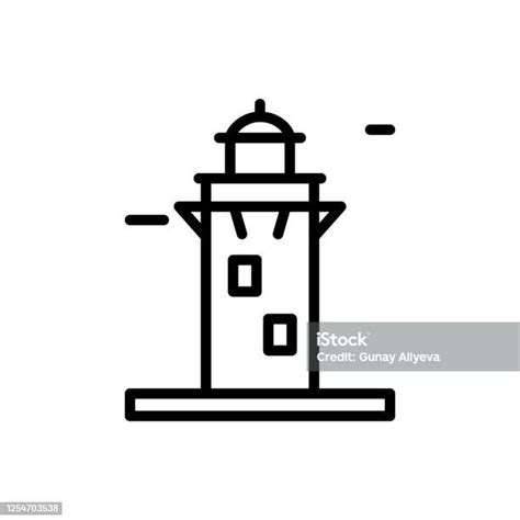 캐나다 등대 아이콘 간단한 라인 Ui 및 Ux 웹 사이트 또는 모바일 응용 프로그램에 대한 파로스 아이콘의 윤곽 벡터 요소 0명에 대한 스톡 벡터 아트 및 기타 이미지