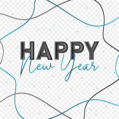New Year Abstract Vector Art Png Happy New Year With Abstract Blue