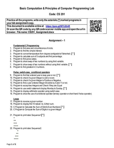 Hsc Computer Science Practical Slip For Class 12 Pdf