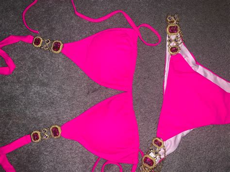 Diamond Bikini White Rhinestone Bikini Braizilian Swimwear Female