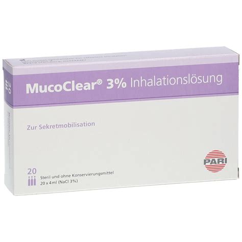 Mucoclear® 3 Inhalationslösung 20x4 Ml Shop Apotheke