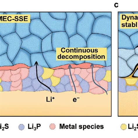 Schematic Diagram Of Interface Evolution Between Li Anode And Sulfide