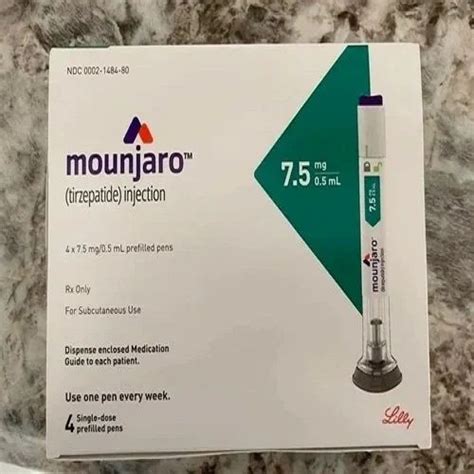 Mounjaro Injection 7 5 Mg Tirzepatide 7 5 Mg At Rs 5000 Vial In New