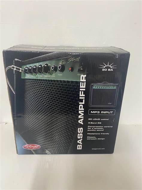 Stagg 20 Watt Bass Guitar Amplifier 20ba New Unused £15000 Picclick Uk