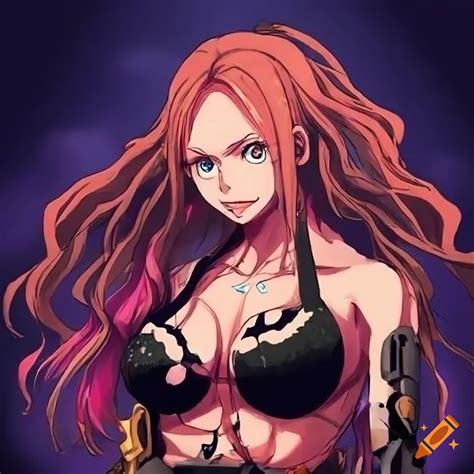 Artwork Of A Beautiful Female Pirate Captain With A Cyborg Look On Craiyon