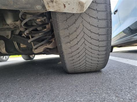 Wear Due To Bad Alignment The Suspension Doesnt Look Right Rtires