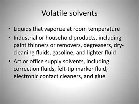 What Is Volatile Solvents At Samantha Mcgavin Blog