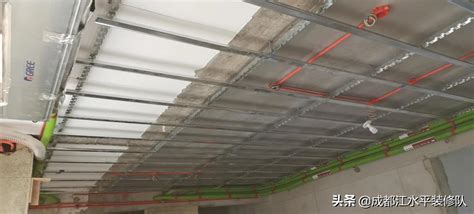 成都装修工地中铁骑士府邸，轻钢龙骨吊顶施工现场 装修日志 成都江水平装修队