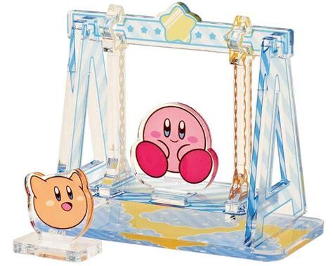 Kirby Moving Acrylic Diorama Stand Swing Kirby And Scarfy Hobbies