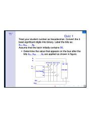 SYSC 2320 Quiz 1 Png Quiz 1 Treat Your Babe Number As Hexadecimal Convert The 3 Least