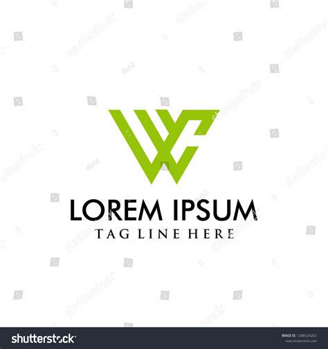 Wc Monogram Logo Modern Wc Concept Stock Vector Royalty Free