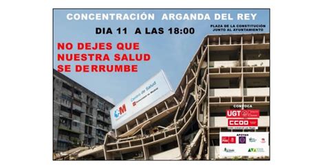 UGT Madrid convoca una concentración en la Plaza de la Constitución en defensa de la Atención