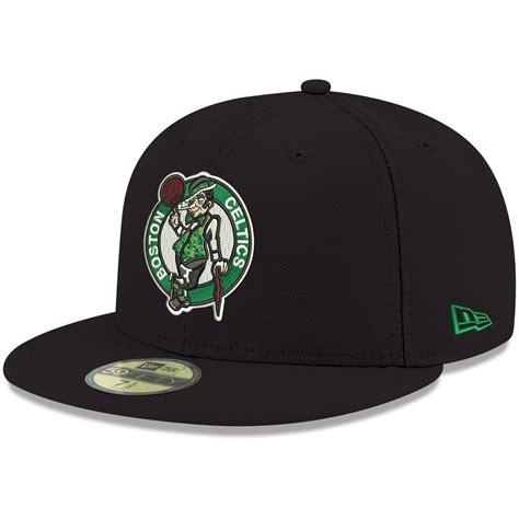 New Era Boston Celtics Black Official Team Color 59fifty Fitted Hat