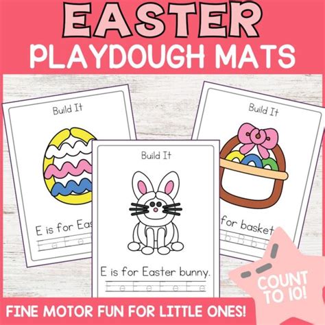 Spring Playdough Mats Homeschool Preschool Shop