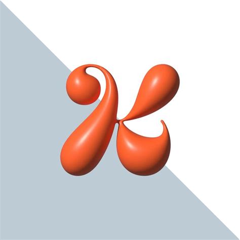 Premium Vector 3d Realistic K Letter