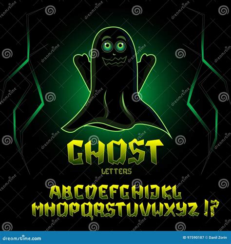 Ghost Alphabet Vector Font Type Letters Symbols And Numbers CartoonDealer Com