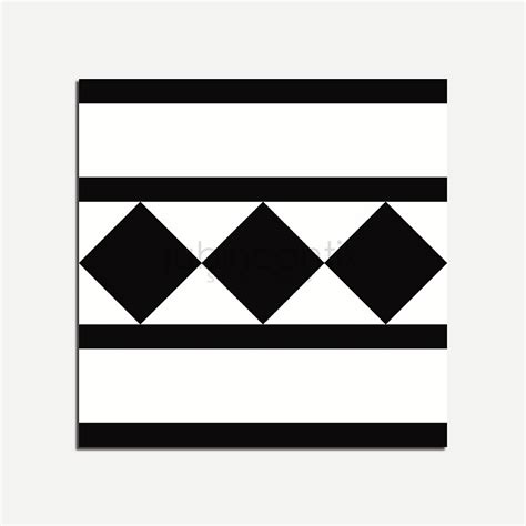 Victorian Bandw Border Pattern Tile Jubin Cantik