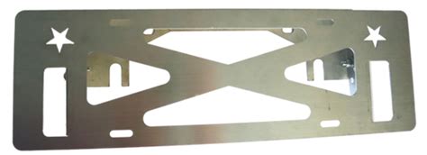 Carbon Off Road Stainless Steel Pull Up Number Plate Bracket Recovery Gear