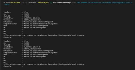Filtering Vmware Vcenter Server Events Using Powercli Thesleepyadmins