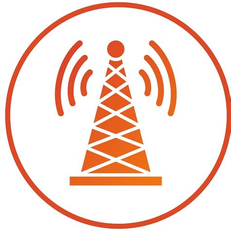 Premium Vector Signal Tower Icon Style