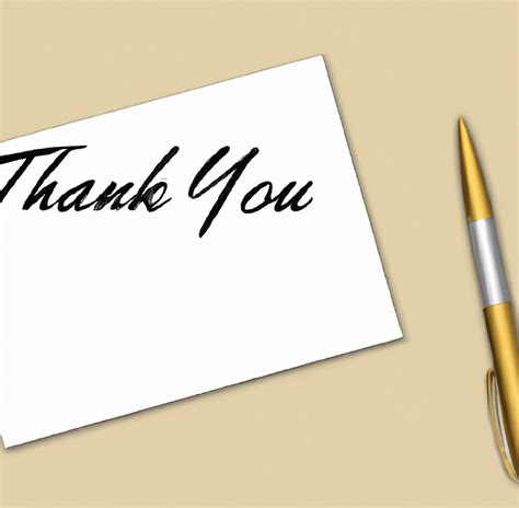 Professional Thank You Notes For Ts