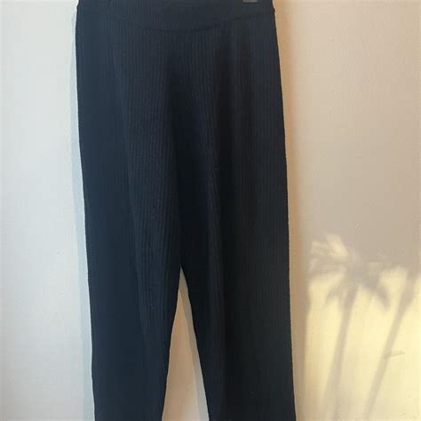 Spiritual Gangster Ankle Ribbed Straight Leg Sweats Depop