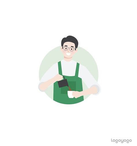 바리스타 아이콘 일러스트 Ai 다운로드 아이콘 일러스트 아이콘 바리스타