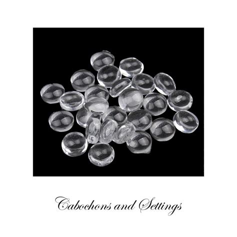 Mm Round Glass Magnifying Cabochons Mm Clear Etsy