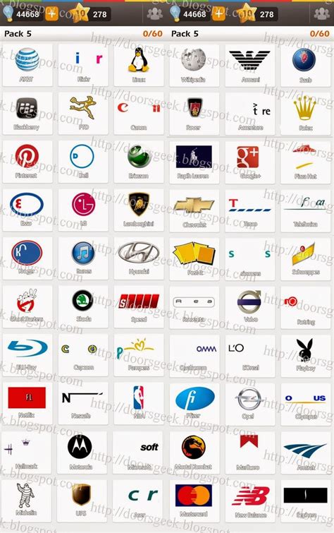 Logo Game Guess The Brand Regular Pack 5 Car Logo Quiz For Adults