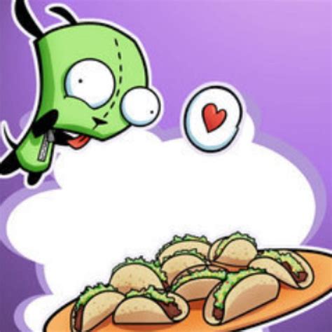 Pin By Ash Costello On Gir Invader Zim Taco Cartoon Girly