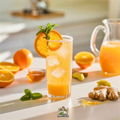 Ginger Orange Zinger Mocktail Recipe Thirsty Tales