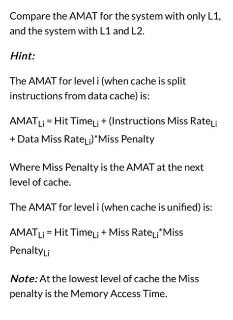 Solved Use A One Level Cache Or A 2 Level Cache Processor In Chegg Com