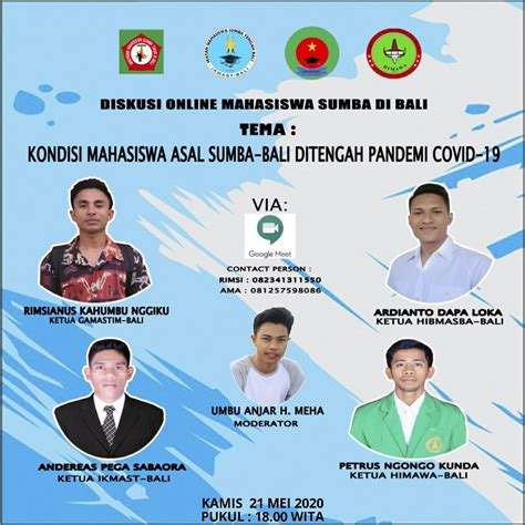 Di Tengah Pandemi Covid Mahasiswa Asal Sumba Di Bali Berharap Perhatian Dari Pemda